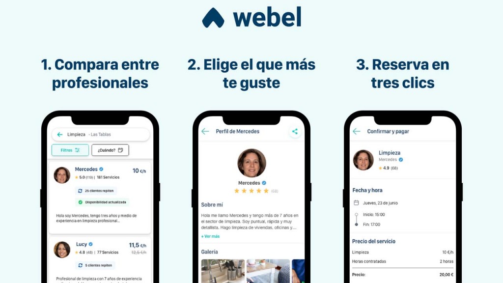 Webel, una aplicación de servicios a domicilio que conecta a los ...